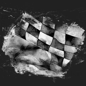 Distressed Checkered Flag PNG / Grunge Race Sublimation Design ...