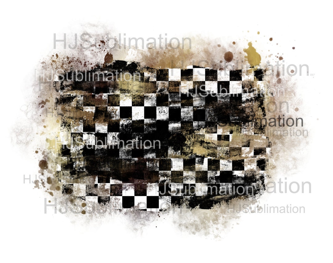 Grunge Checkered PNG, Distressed Racing Flag, Sublimation Background ...