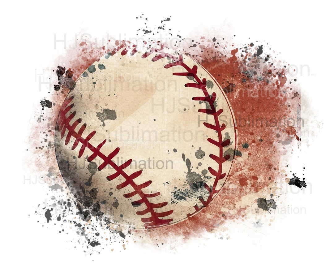 Distressed Baseball PNG. Grunge Background.splash Frame Sublimation ...
