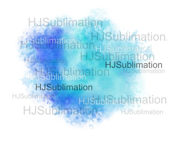 Wall Décor Blue Watercolor Sublimation Designs Background PNG ...