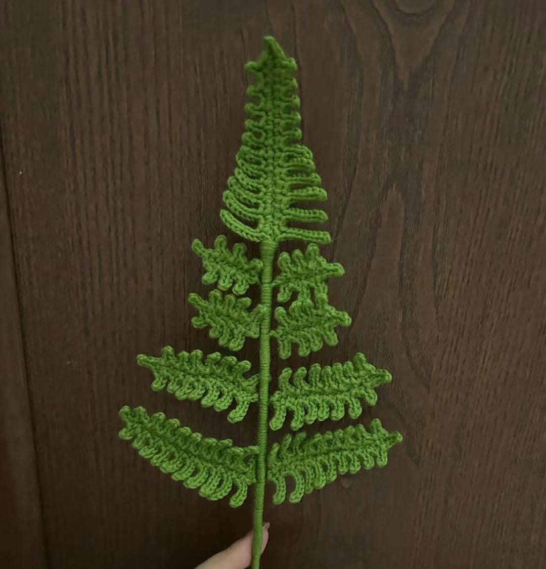 Fern Leaf Crochet Pattern. Flower PDF. Plants, Greenery, Diy Crafts. - Etsy