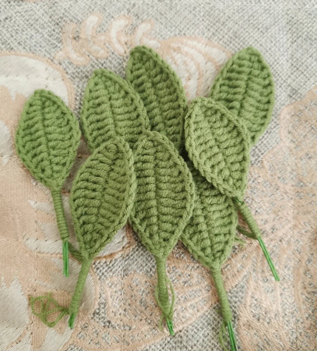 BUNDLE LEAF Crochet Pattern. 9 in 1 Flower Leaf Patterns - Etsy