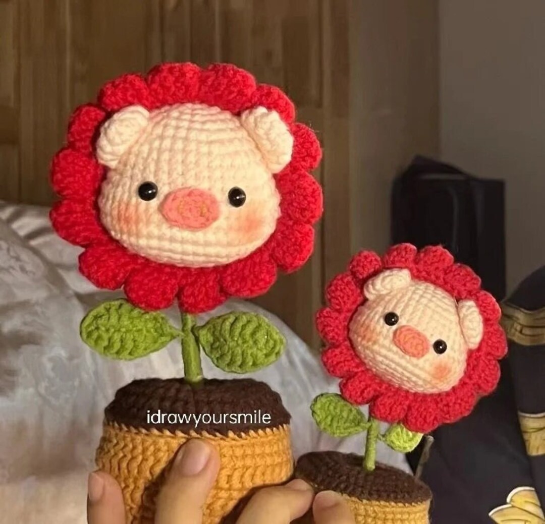 Animal Flowerpot 3 in 1 EASY Crochet Pattern for BEGINNERS. Cute Flower ...