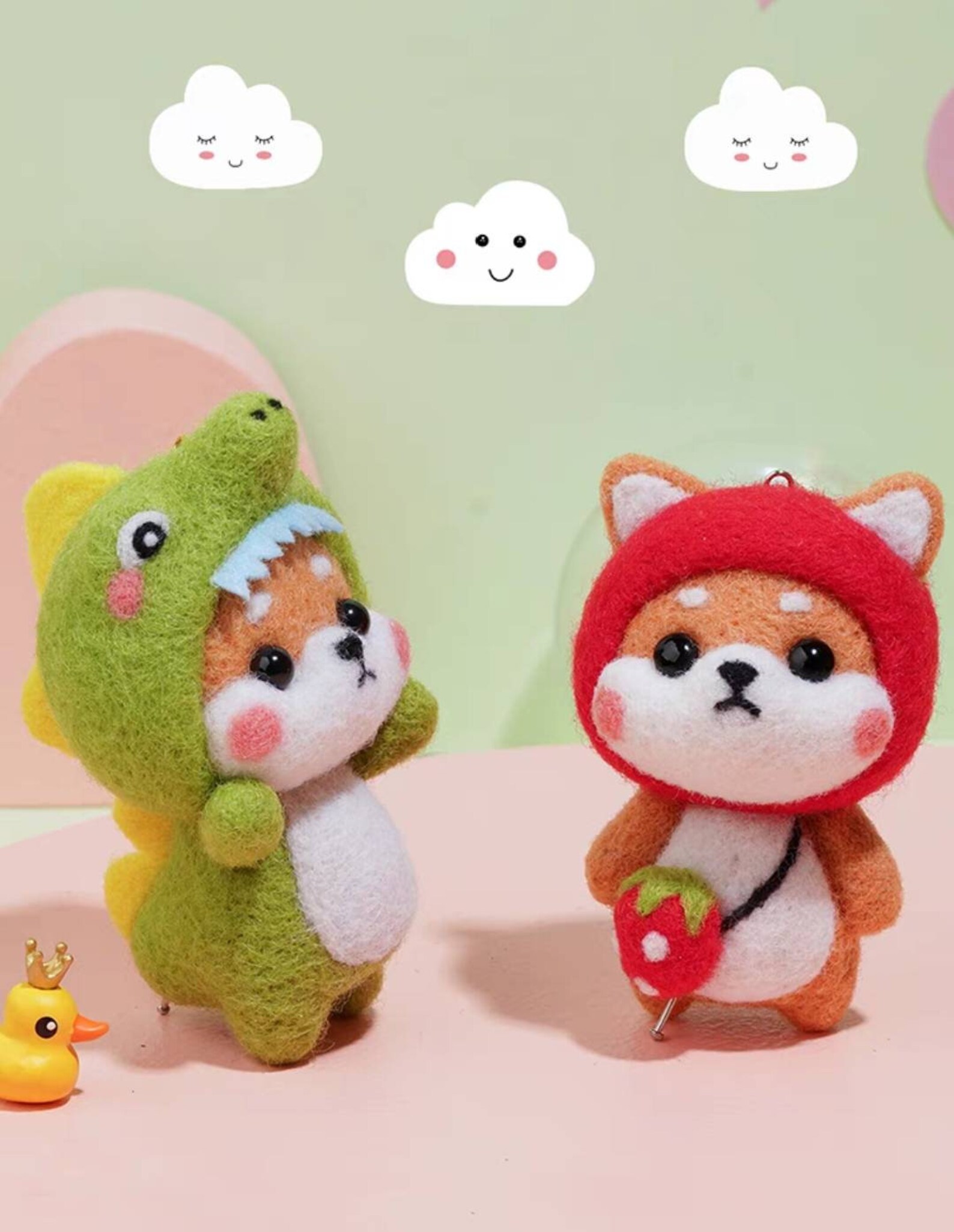 DIY Cute Shiba Inu Wool Felt Craft Kit for Beginners - Etsy