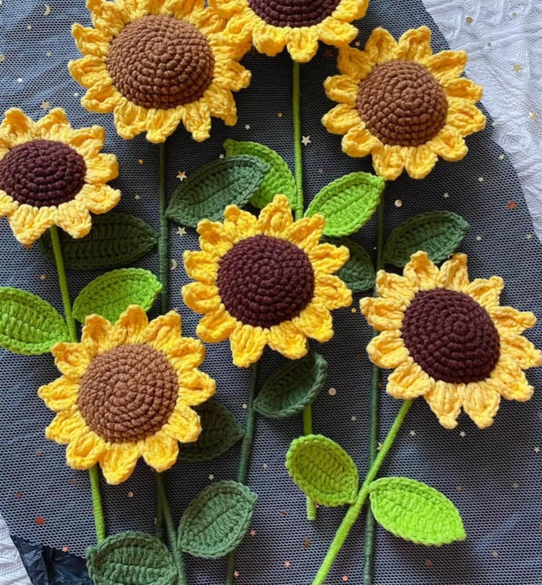 Beginners Easy Crochet Sunflower Pattern: DIY Flower Bouquet (PDF ...
