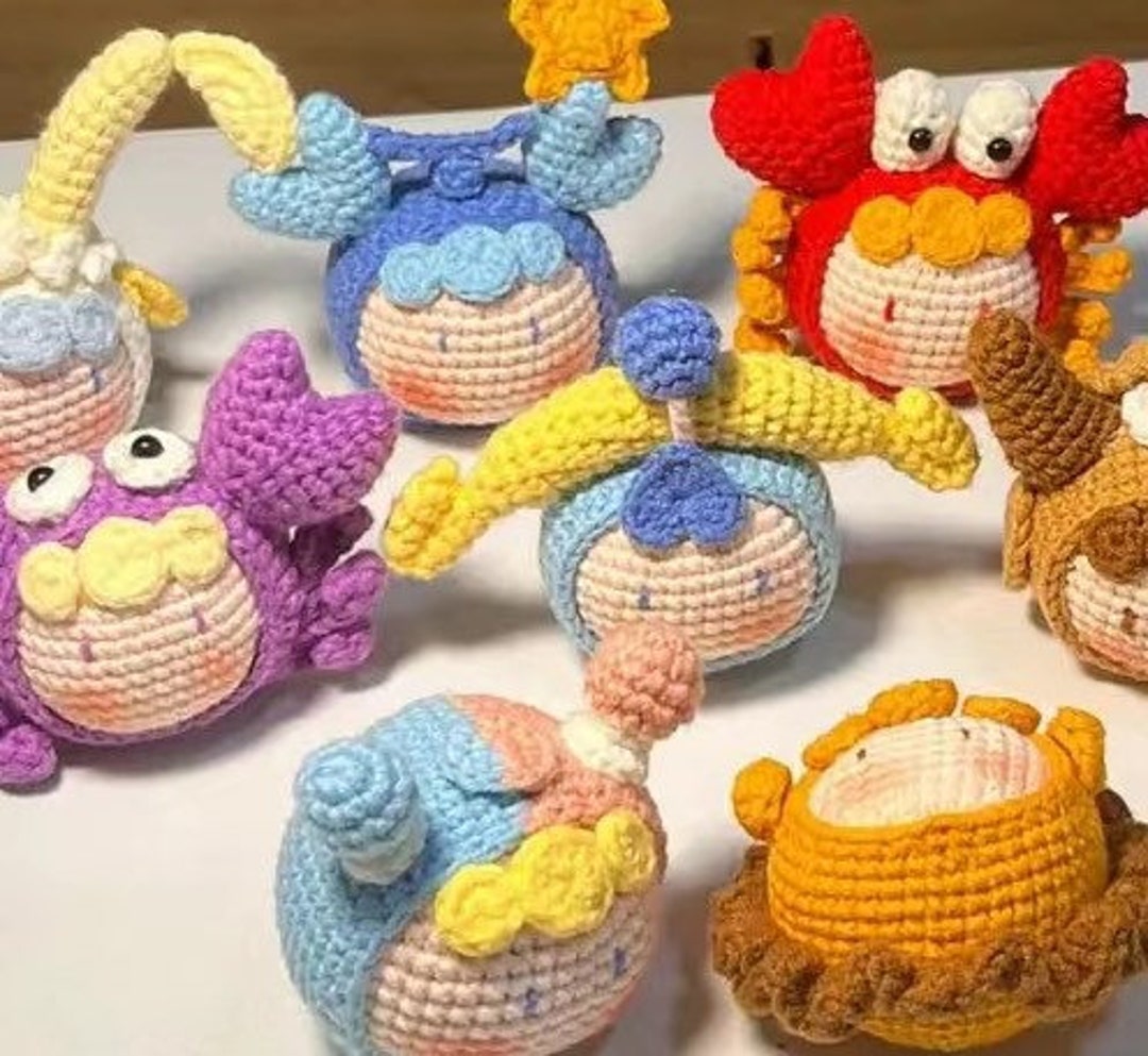 Bundle ZODIAC Signs Amigurumis 12 EASY Crochet Pattern for BEGINNERS ...