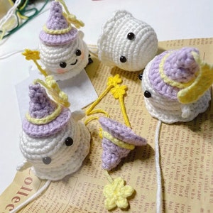 EASY Halloween Crochet Pattern. Ghost Keychain. Witch Ghost, Pumpkin ...