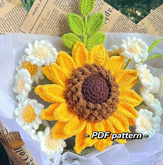 Extra Large Crochet Sunflower Pattern