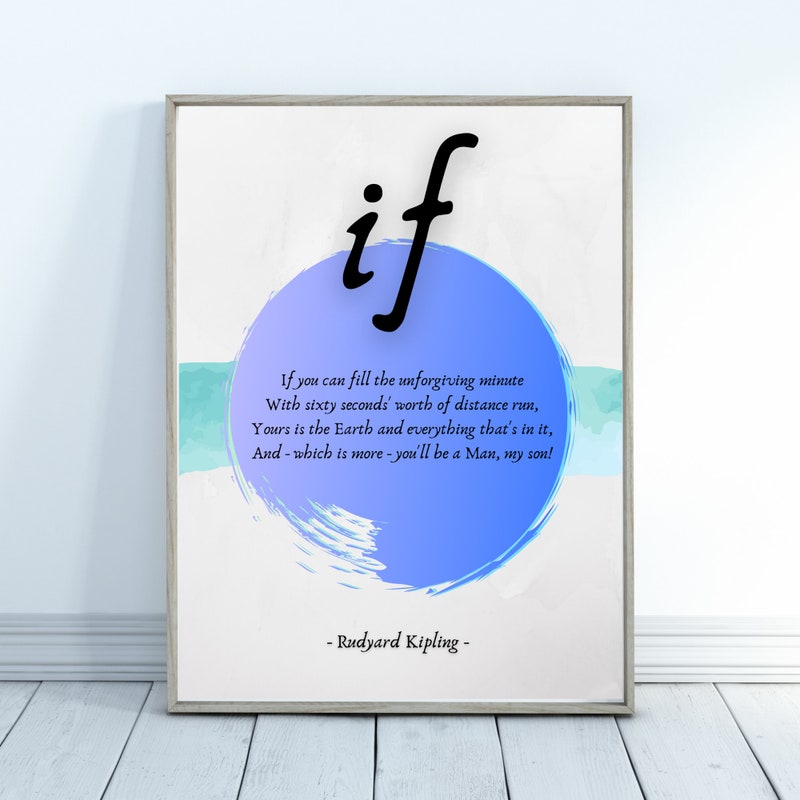 Kipling If Poster - Etsy