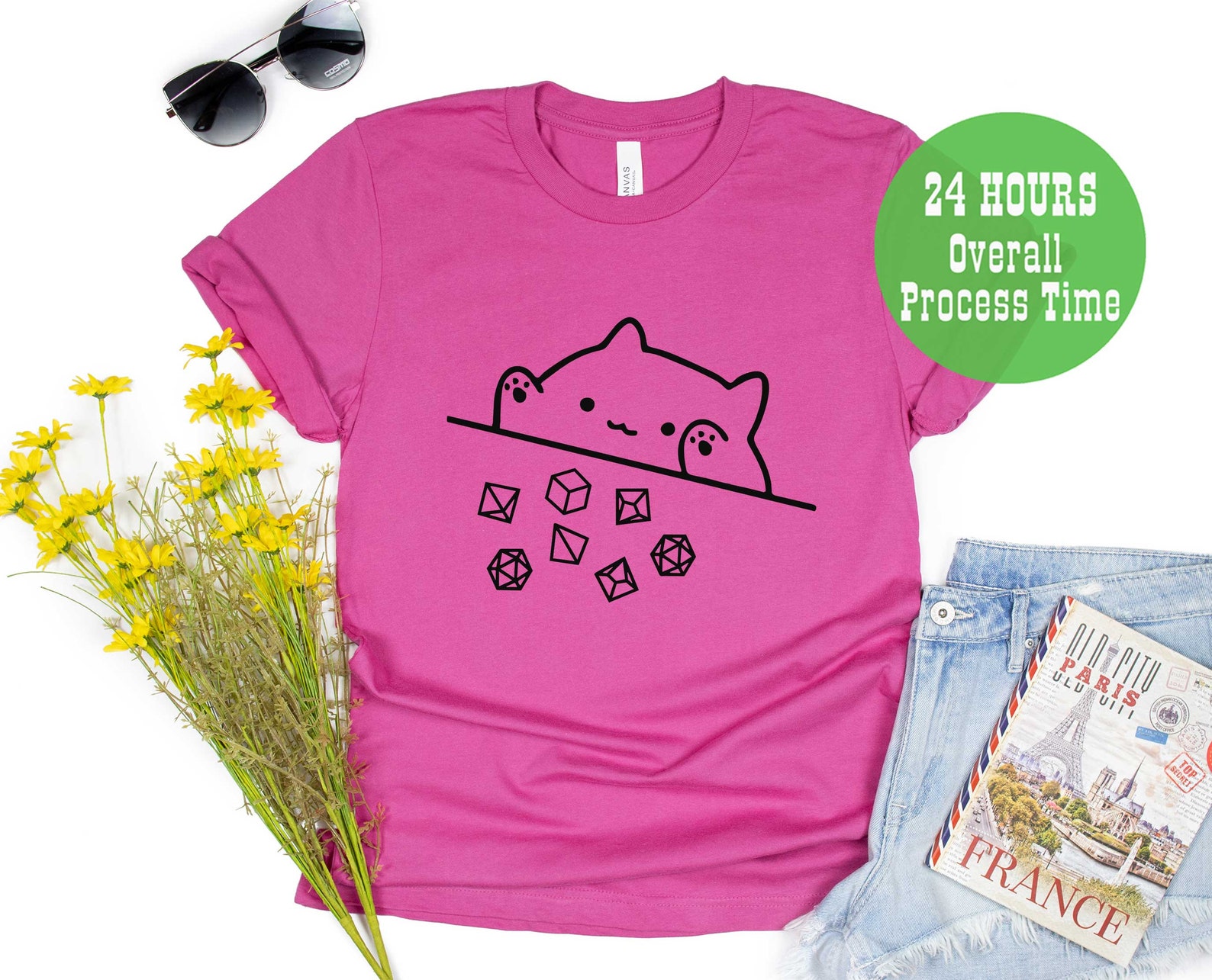 Cat Throwing Dice Shirt Dnd Dungeon Master Tabletop RPG | Etsy