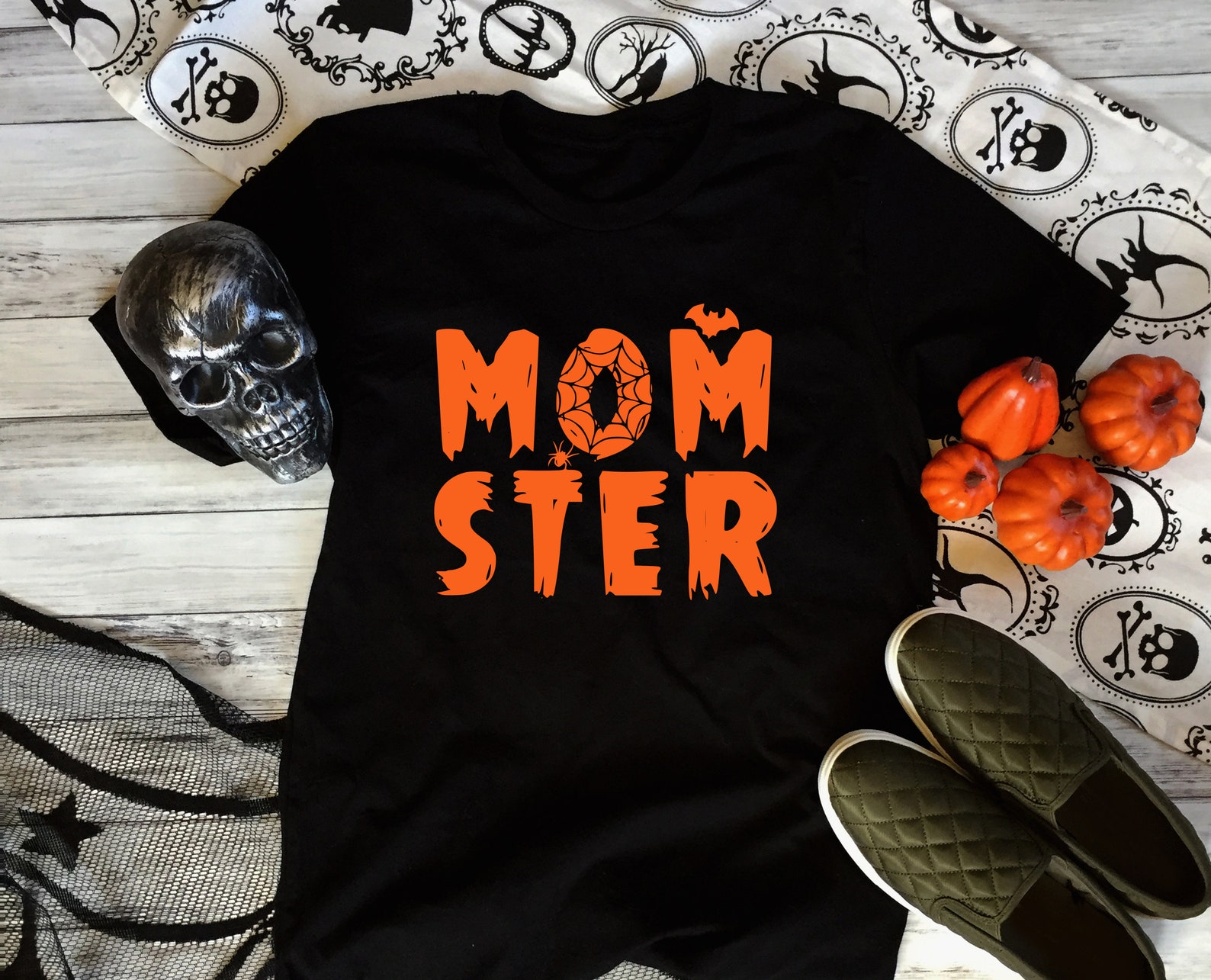 Momster Halloween T Shirt Momster Halloween Shirt Mom Etsy