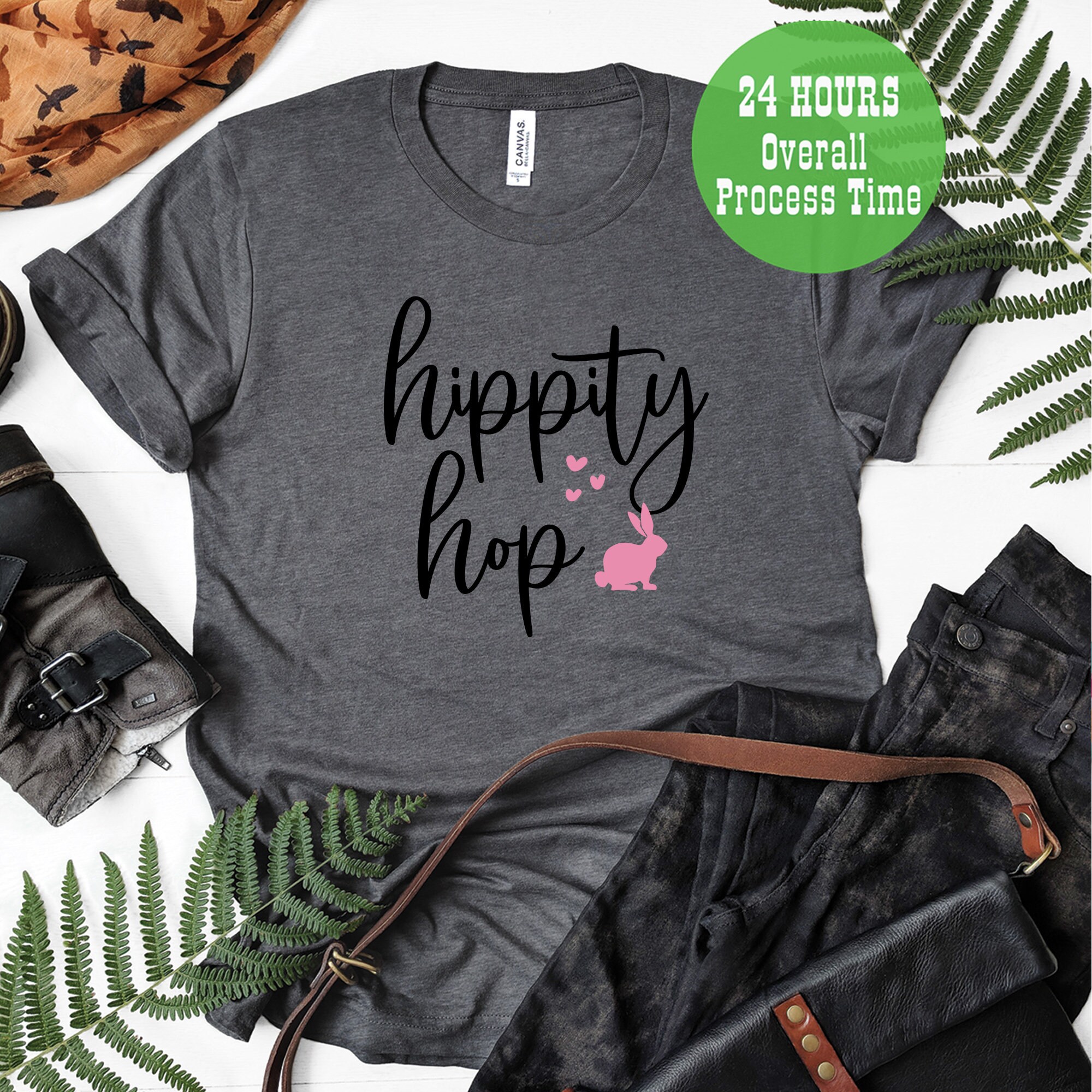 Hippity Hop Shirt Hippity Hop Tee Happy Easter Tee Easter | Etsy