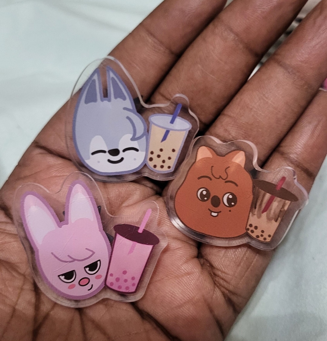 Stray Kids Skzoo Boba Tea Pin Set - Etsy