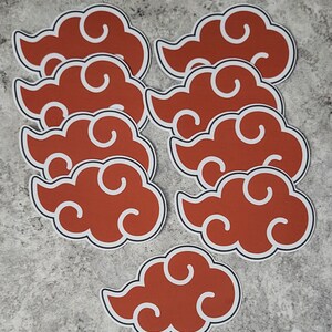 Akatsuki Cloud Sticker - Etsy
