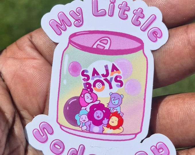 Kpop Demon Hunters Saja Boys Soda Pop Sticker | My Little Soda Pop ...