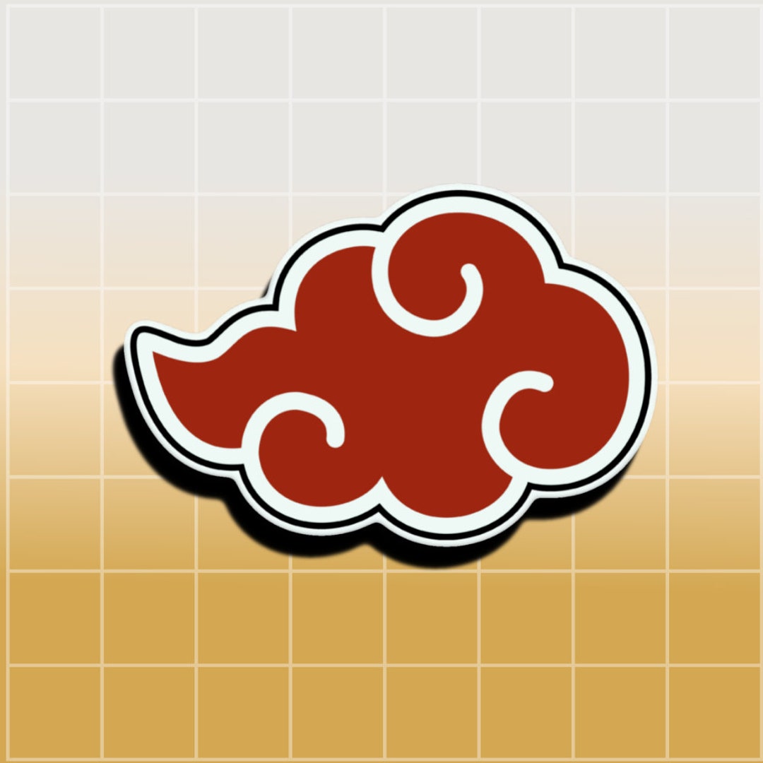 Akatsuki Cloud Sticker - Etsy