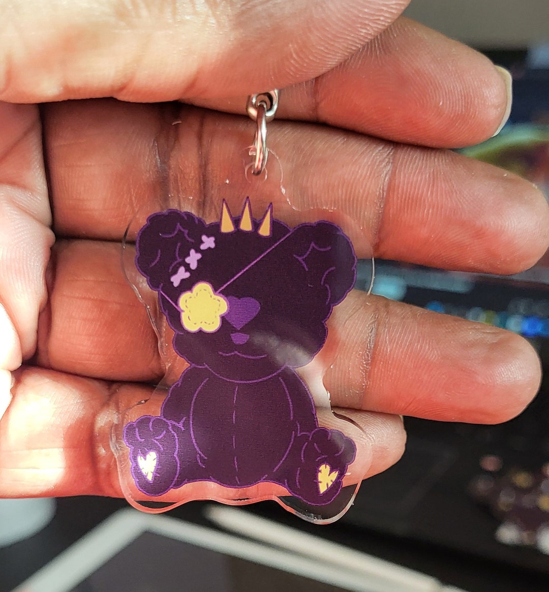 Emo Teddy Bear Stayc Teddy Bear Acrylic Charm - Etsy