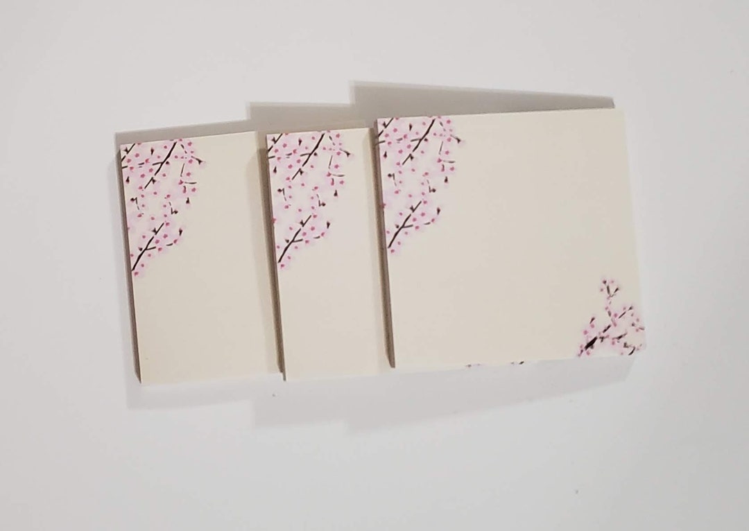 Cherry Blossom Spring Sticky Note Pad - Etsy