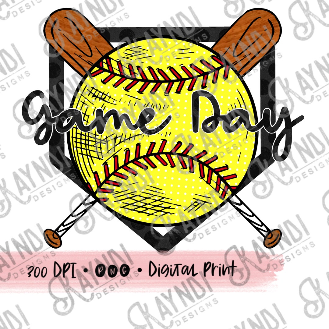 Softball Game Day Design PNG Digital Download Printable - Etsy