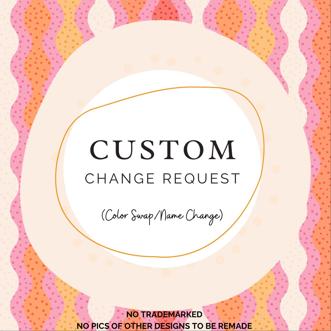 Custom Color or Name Swap Sublimation Design PNG Digital Download ...