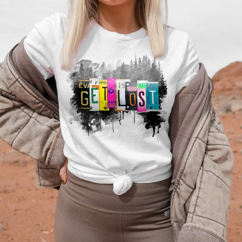 Get Lost License Plates Sublimation Design PNG Digital - Etsy