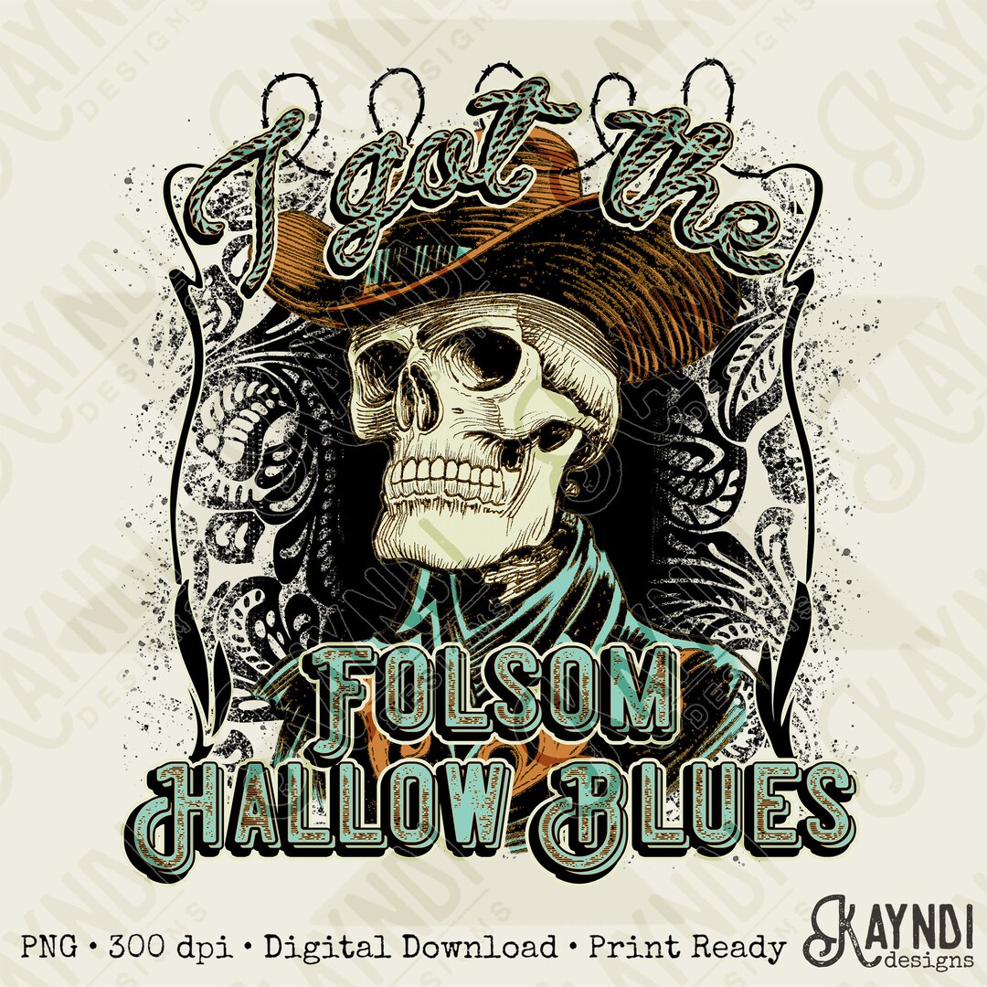 Falsom Hallow Blues Sublimation Design PNG Digital Download Printable ...