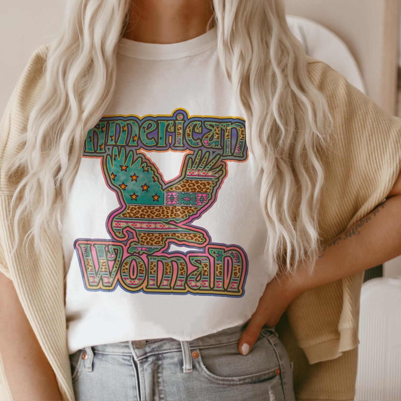 American Woman Sublimation Design PNG Digital Download | Etsy