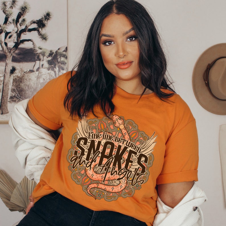 Fine Line Between Snakes and Angels Sublimation Design PNG - Etsy
