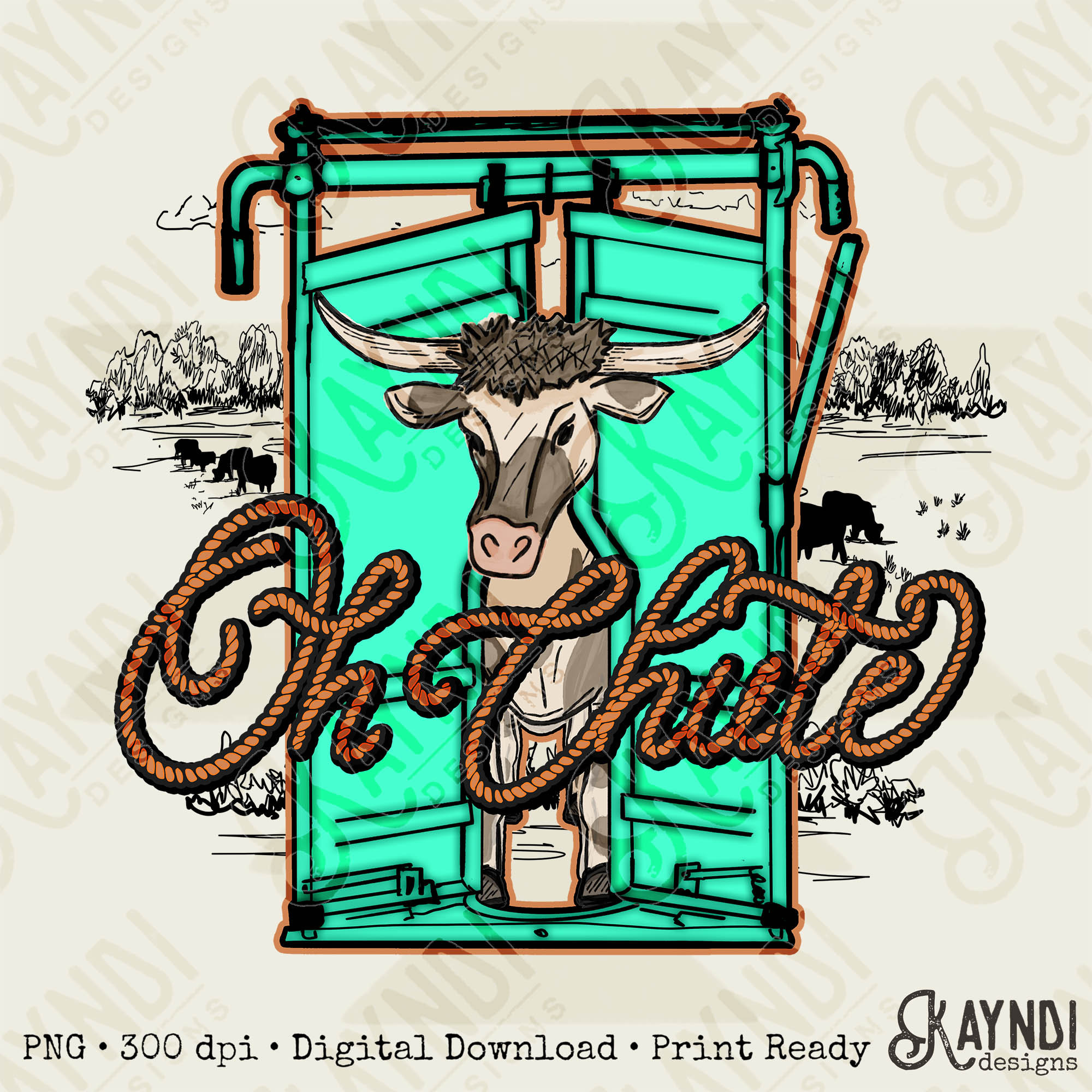 Teal Oh Chute Sublimation PNG, Digital Download, Printable Western ...