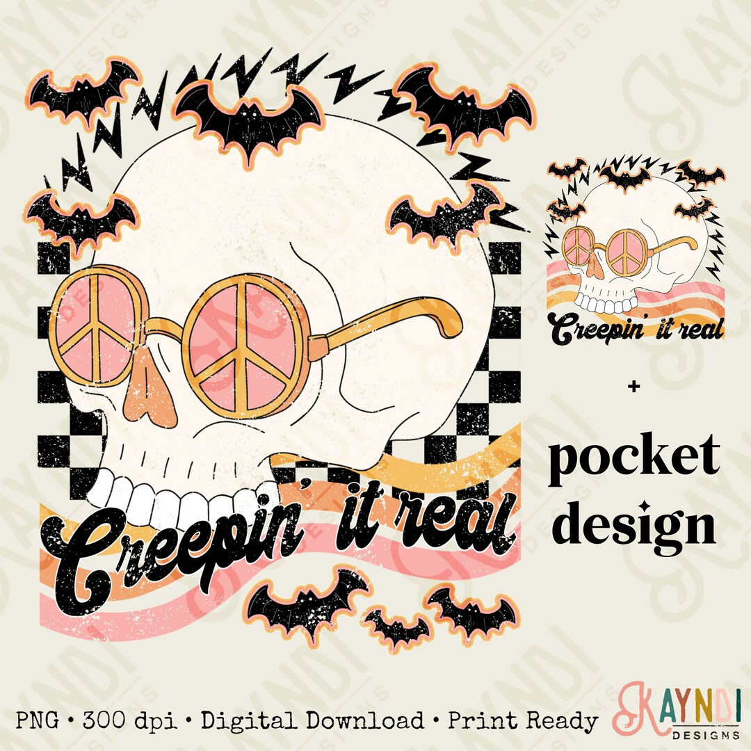 Creepin' It Real Sublimation Design PNG Digital Download Printable ...