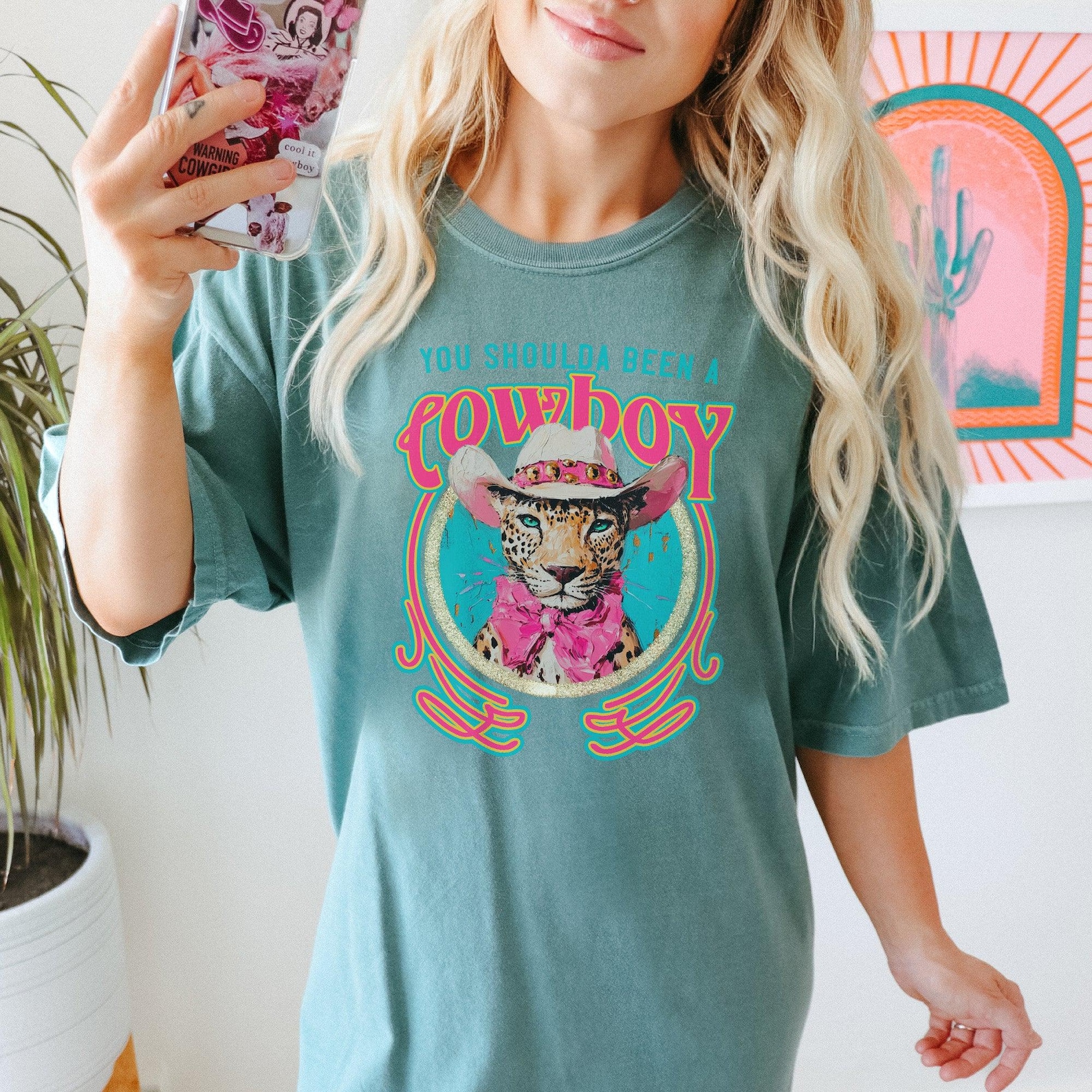 You Shoulda Been a Cowboy Sublimation Design PNG Digital Download ...