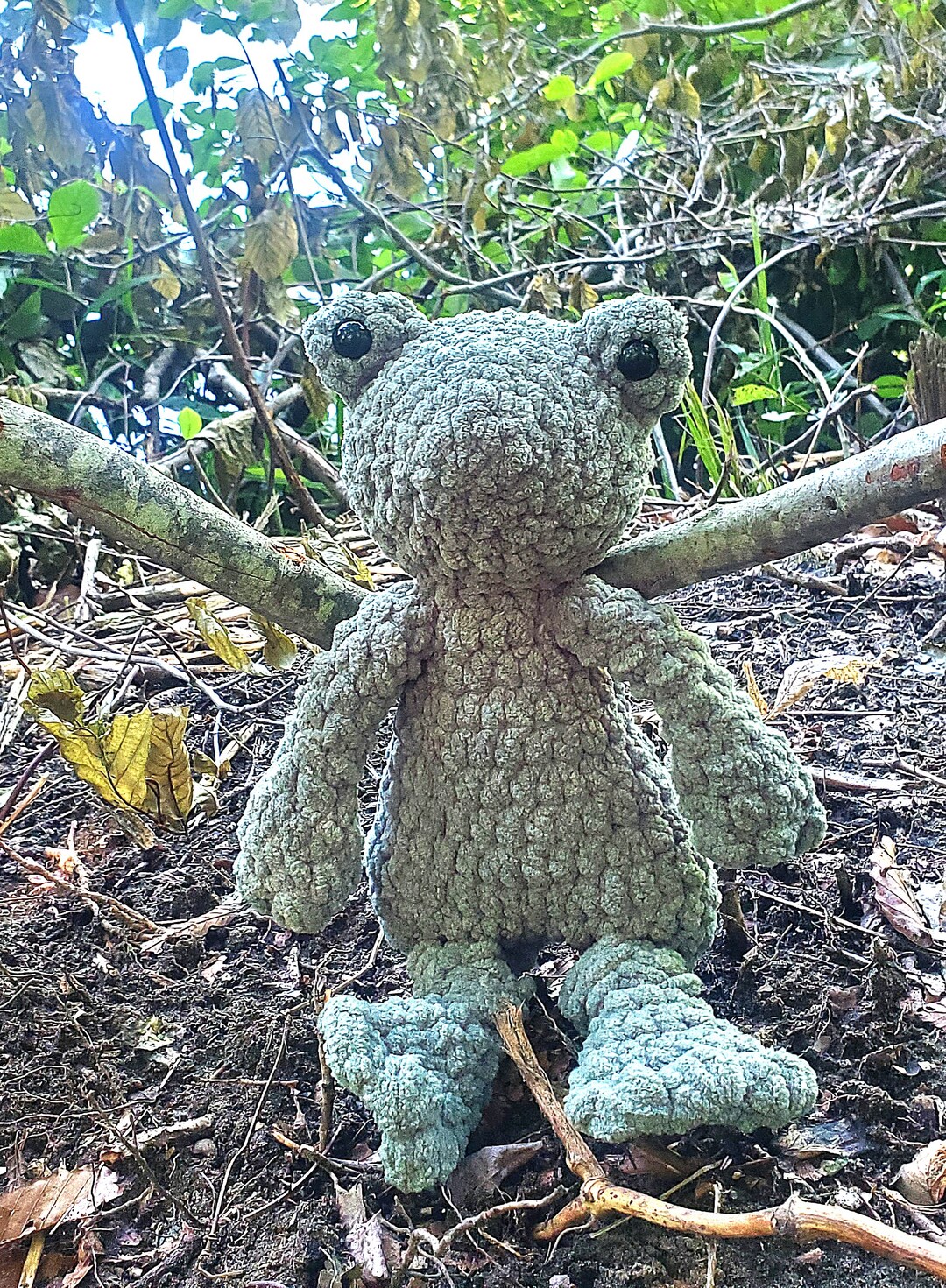 Pond Pals: Handmade Crochet Frog Lovey/ Frog Stuffed Animal/ Frog ...