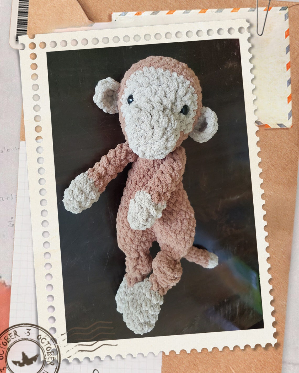 Crochet Monkey/ Crochet Animals / Monkey Lovey/ Safari Friends - Etsy