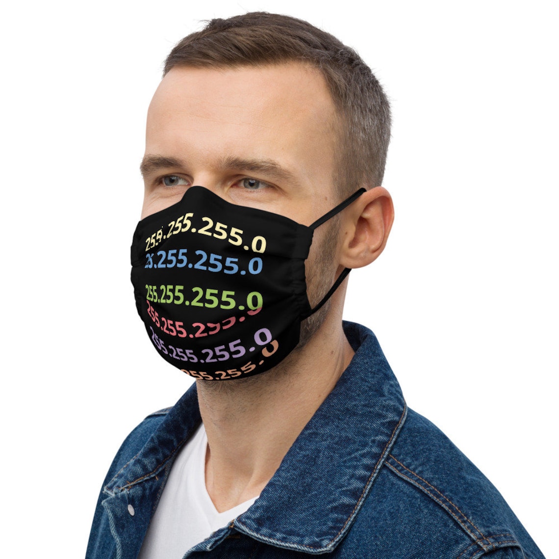 Subnet Mask Face Mask With Nose Wire Printed Face Mask - Etsy