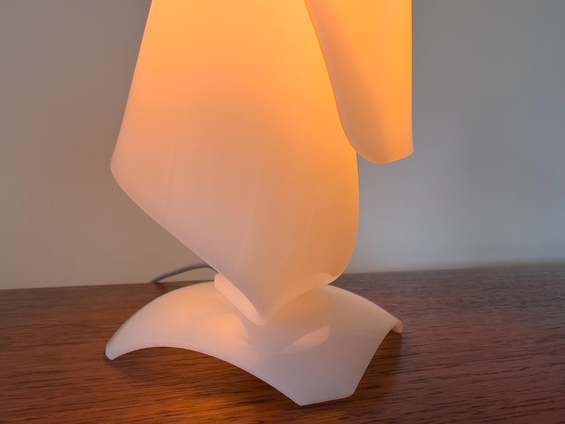 Vintage 1970's French Perspex Table Lamp "freeform" - Etsy