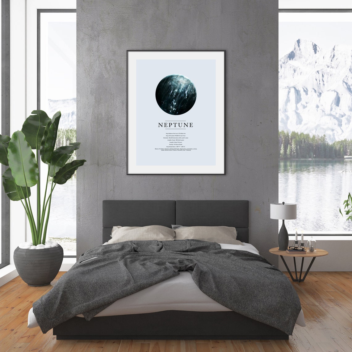 Neptune Printable Science Poster // A High Definition - Etsy