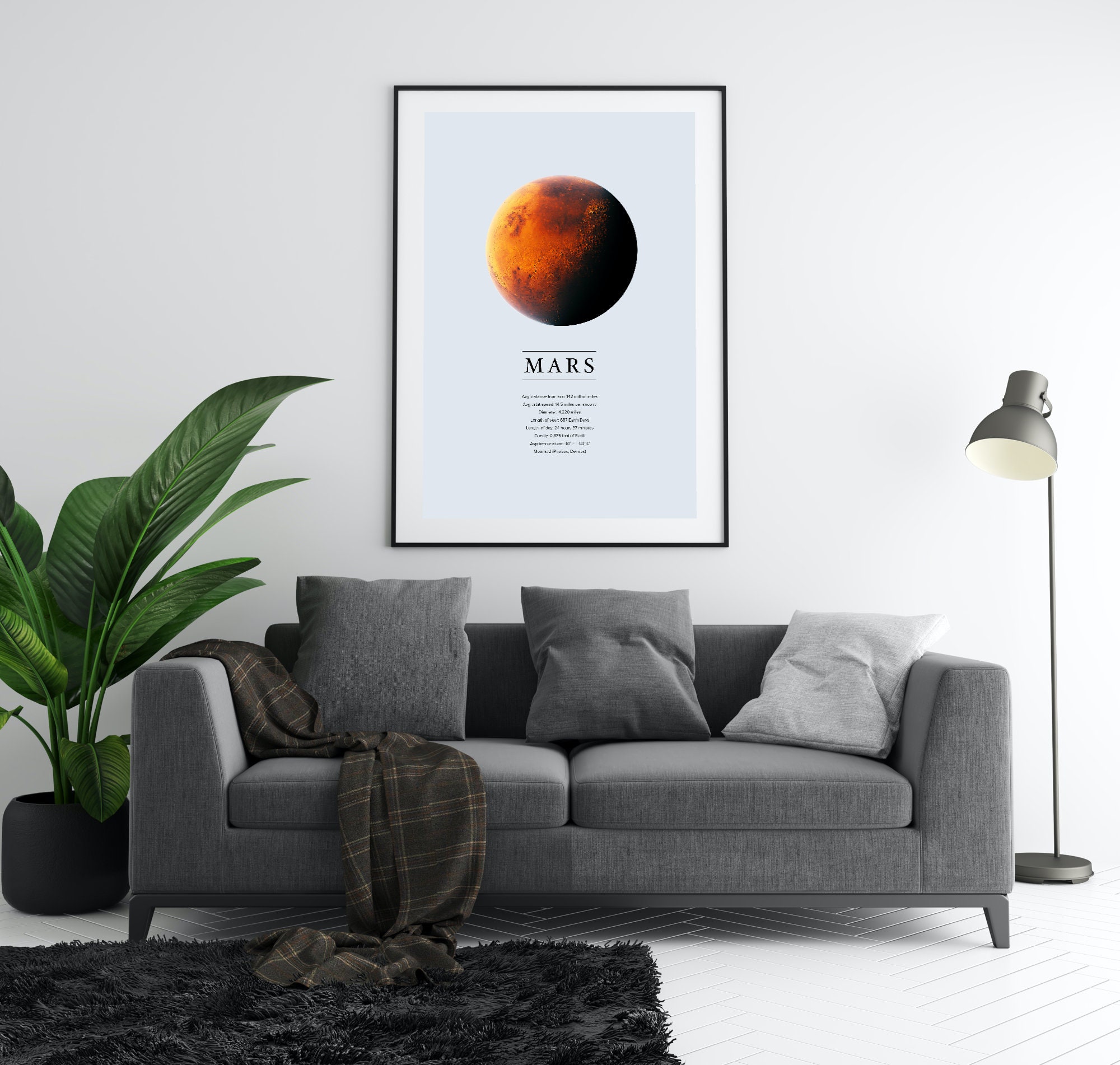 Planet Mars Printable Poster // This Printable Wall Art Will Show off ...