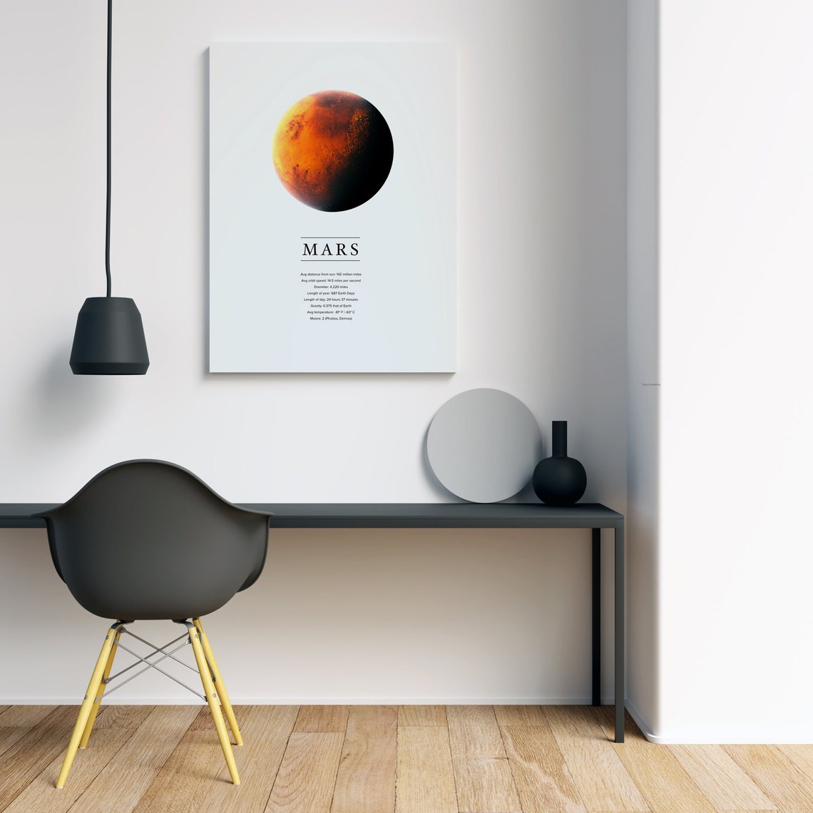 Planet Mars Printable Poster // This Printable Wall Art Will Show off ...
