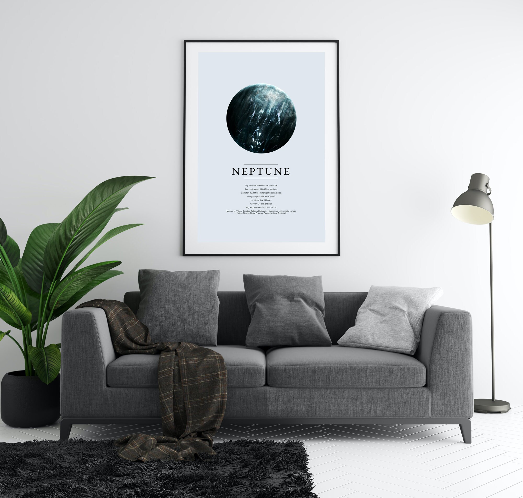 Neptune Printable Science Poster // A High Definition Printable Poster ...