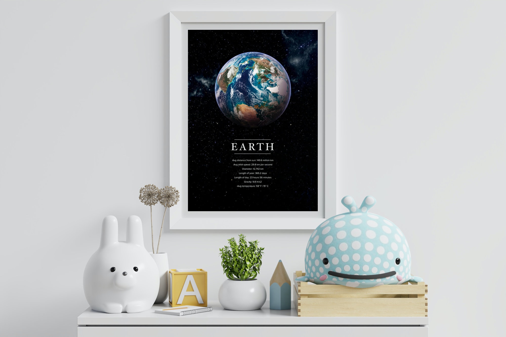 Planet Earth From Space Poster // This High Resolution Earth Poster ...