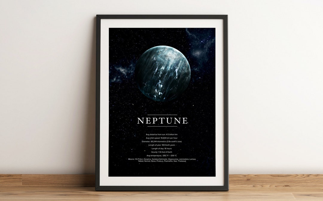 Neptune Printable Science Poster // A High Definition Printable Poster ...