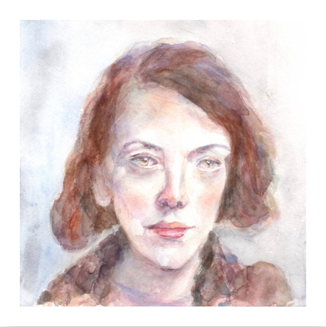 Lady Ethereal Portrait 10 X 10 Watercolor Print - Etsy