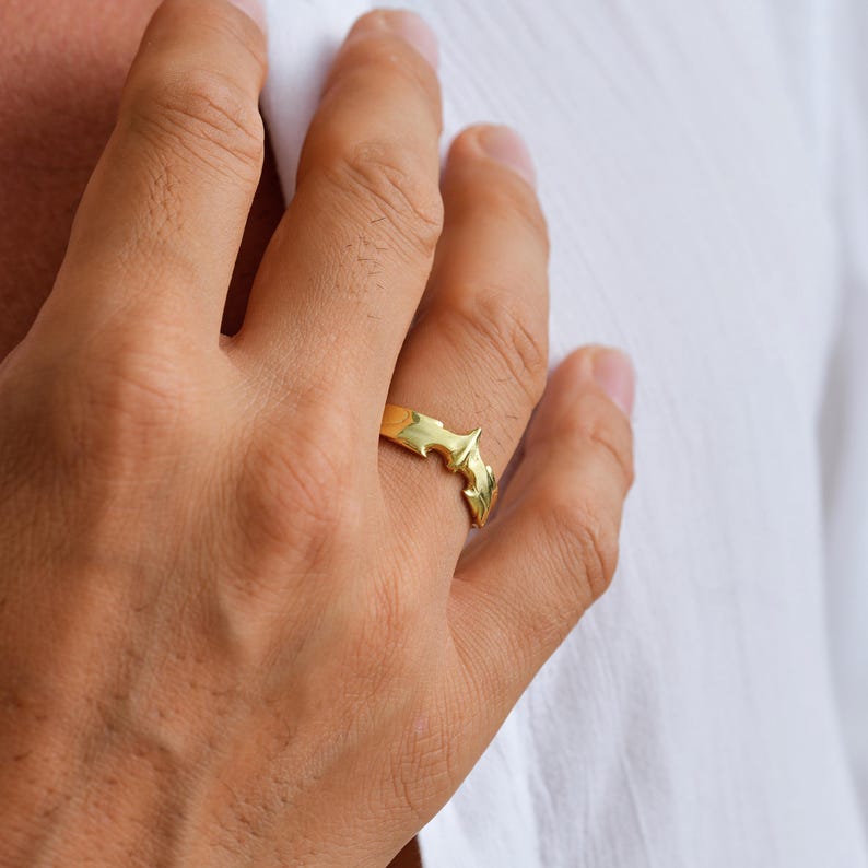 Sterling Silver Gothic Bat Ring, Dark Goth Witch Adjustable Ring ...