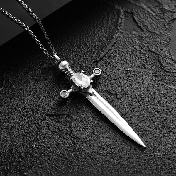 Silver Sword Pendant - Etsy