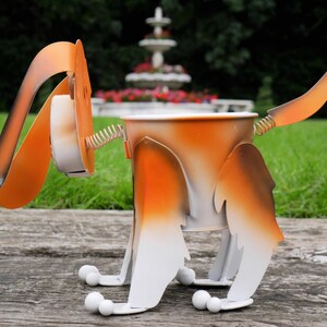 Metal Nodding Beagle Dog Home Garden Flower Planter Plant Pot Holder - Etsy