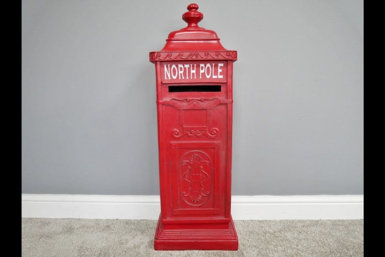 Red North Pole Christmas Post Box - Etsy