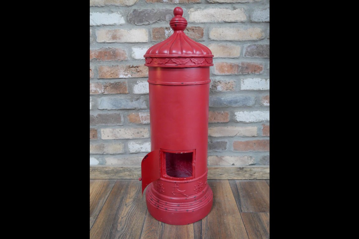 Red Reindeer North Pole Christmas Post Box - Etsy