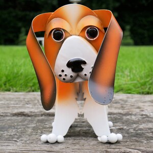 Metal Nodding Beagle Dog Home Garden Flower Planter Plant Pot Holder - Etsy