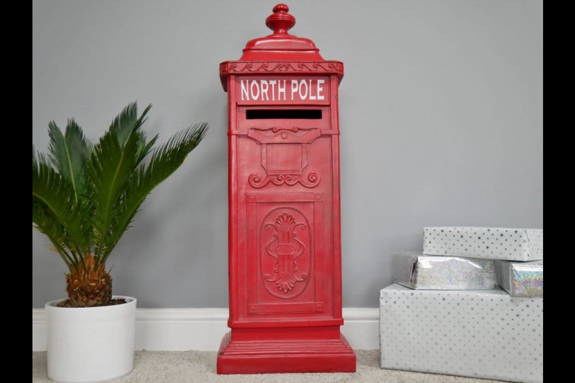 Red North Pole Christmas Post Box - Etsy