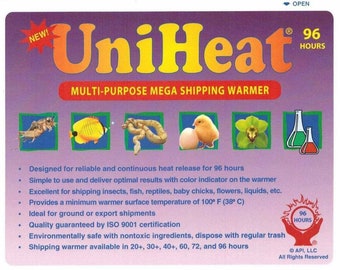 Heat Pack for Shipping Plants, Fish, Insects, Etc. 60 Hours - Etsy